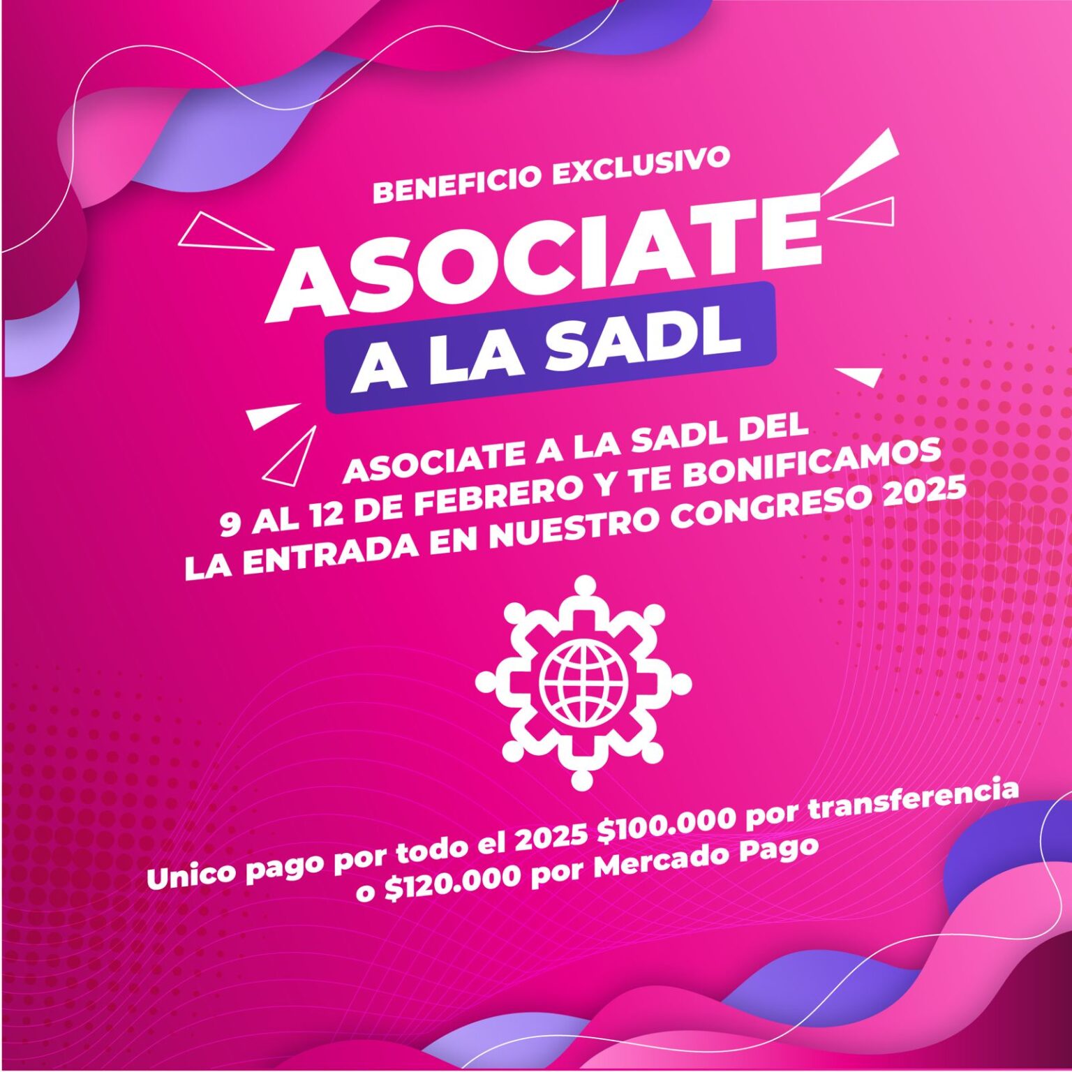 PROMOCION ESPECIAL POR 4 DÍAS. ASOCIATE a la SADL desde el domingo 9/2 ...